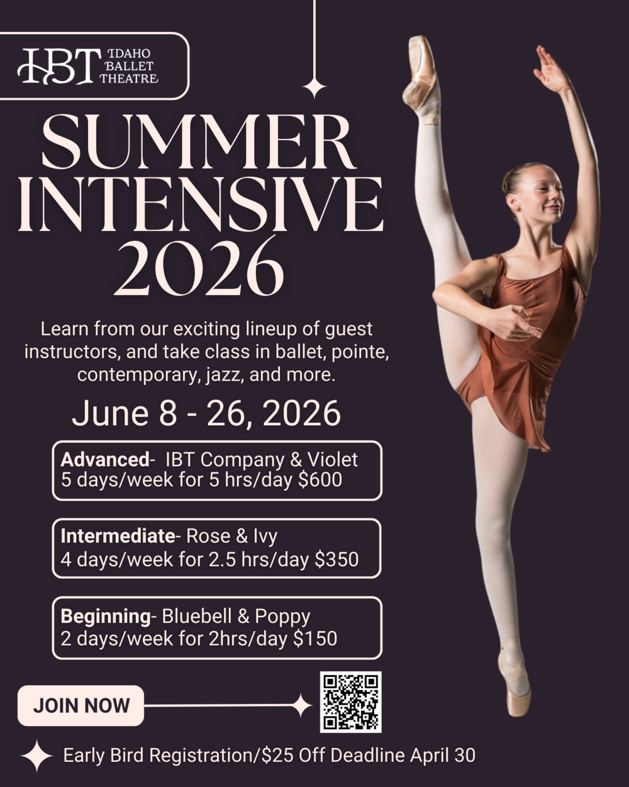 2026 Summer Intensives - Idaho Ballet Theatre